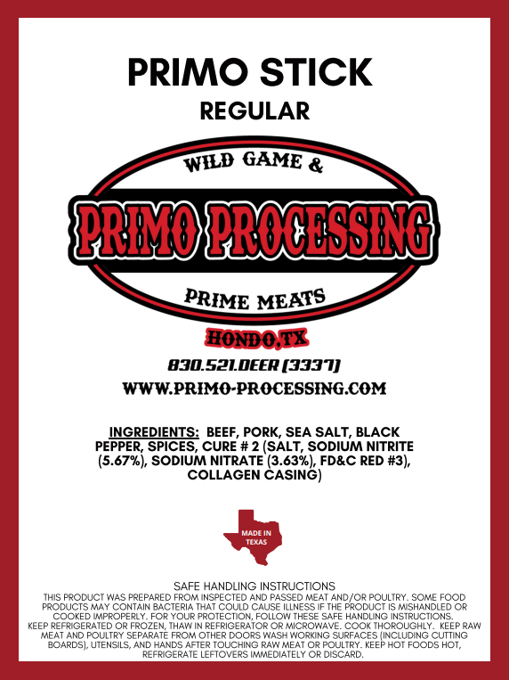 Primo Sticks Regular – Primo Processing